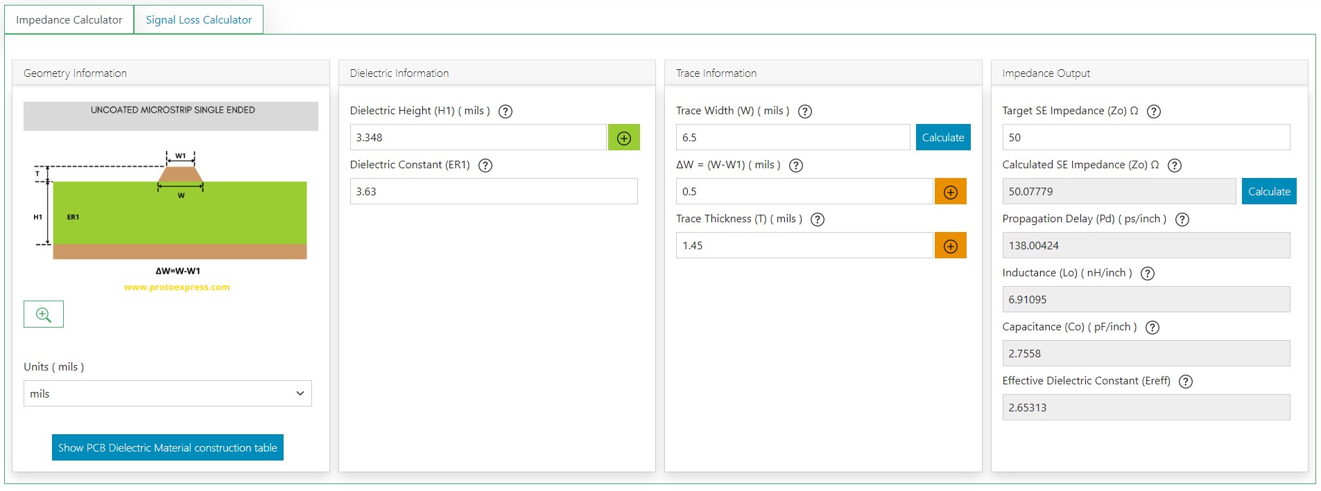 Impedance Calculator | Sierra Circuits