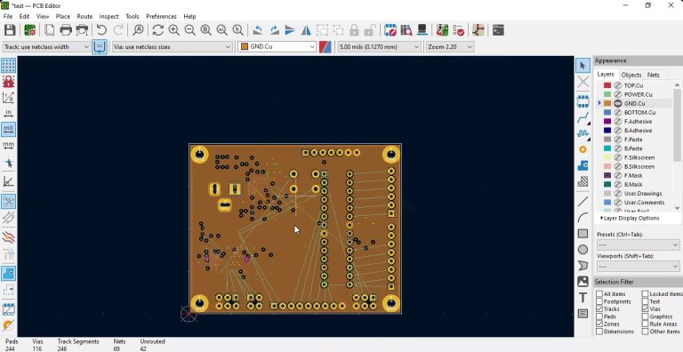 How to Route a PCB in KiCad | Sierra Circuits